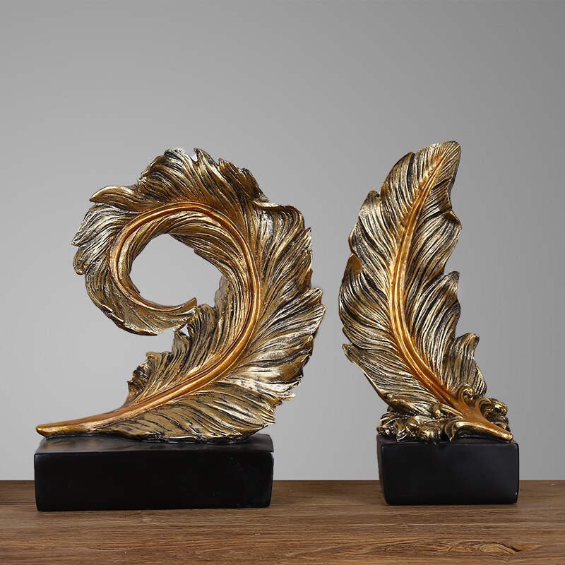 European style leaf model sculpture home decoratio... – Vicedeal