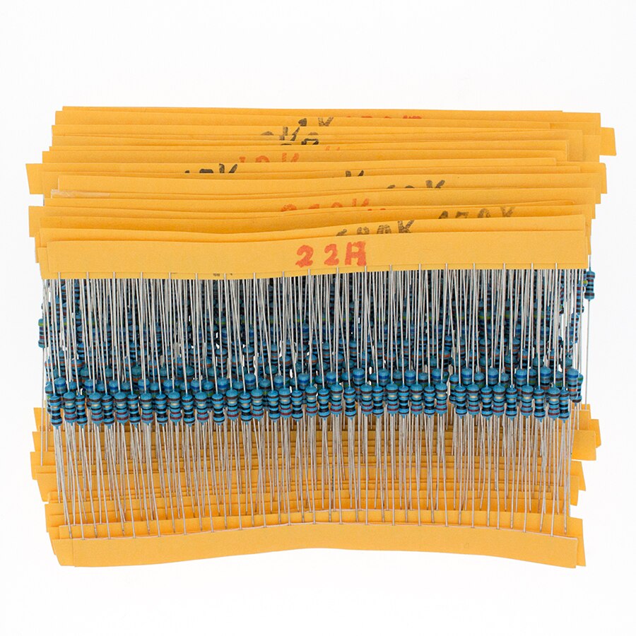 600 stk/sæt 1/4w modstand 1% 30 slags hver værdi m... – Vicedeal