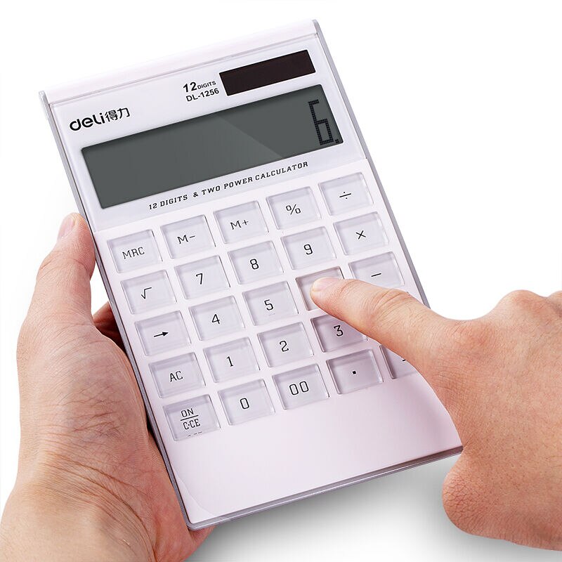 Deli Thin Dual Power 12 Financial Planning Solar E... – Grandado