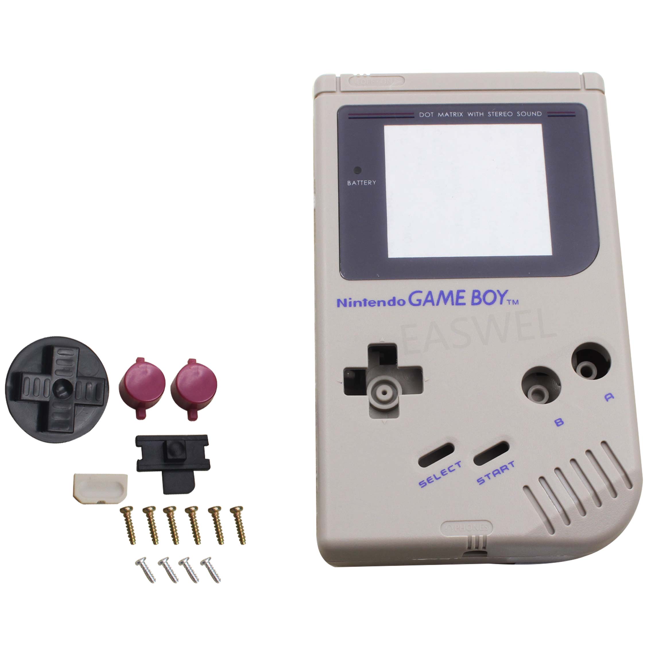 For NINTENDO GAME BOY CLASSIC DMG-01 HOUSING GREY ... – Grandado
