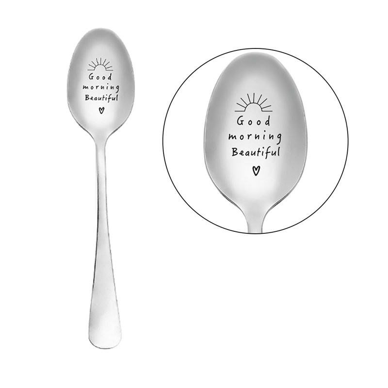 Stainless Steel Coffee Spoon Letter Ice Cream Dess... – Vicedeal