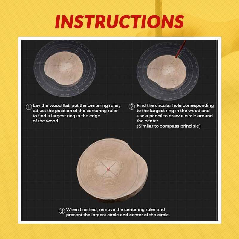 Transparent Acrylic Round Center Finder Compass Cu... – Grandado