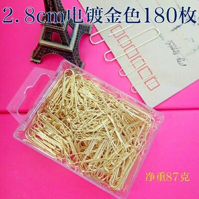 cute gold paperclip large size 50mm 80pcs/pkg 28mm... – Grandado