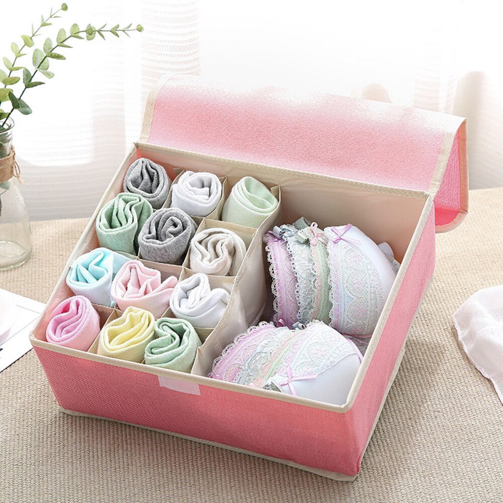 Cotton Underwear Bra Organizer Storage Box 7 Color... – Grandado