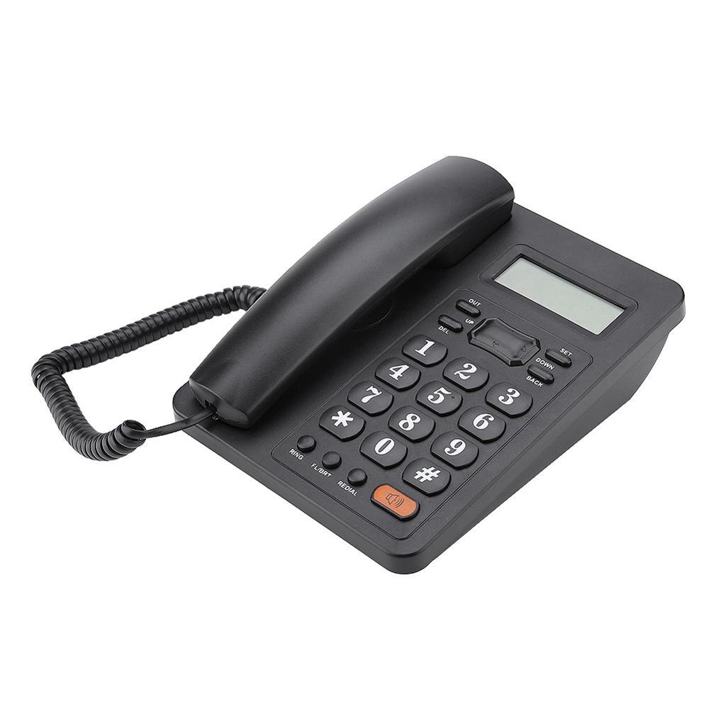 Desktop Corded Landline Phone Wired Home Office Fi... – Vicedeal