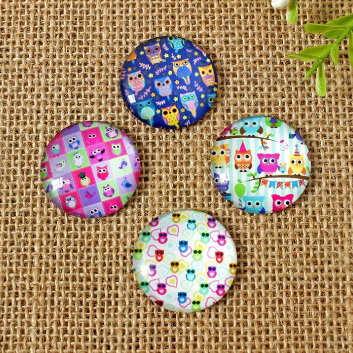 Cartoon Cute Owl Rounded Glass Mosaic Self Adhesiv... – Vicedeal