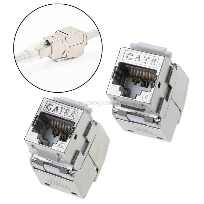 Rj45 keystone kat 6 kat 6a skærmet ftp zink legeri... – Grandado