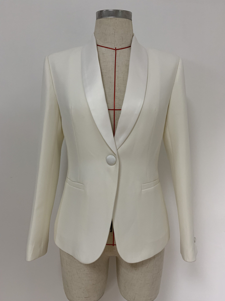 White Black Autumn Style Ladies Long Sleeve Single... – Vicedeal