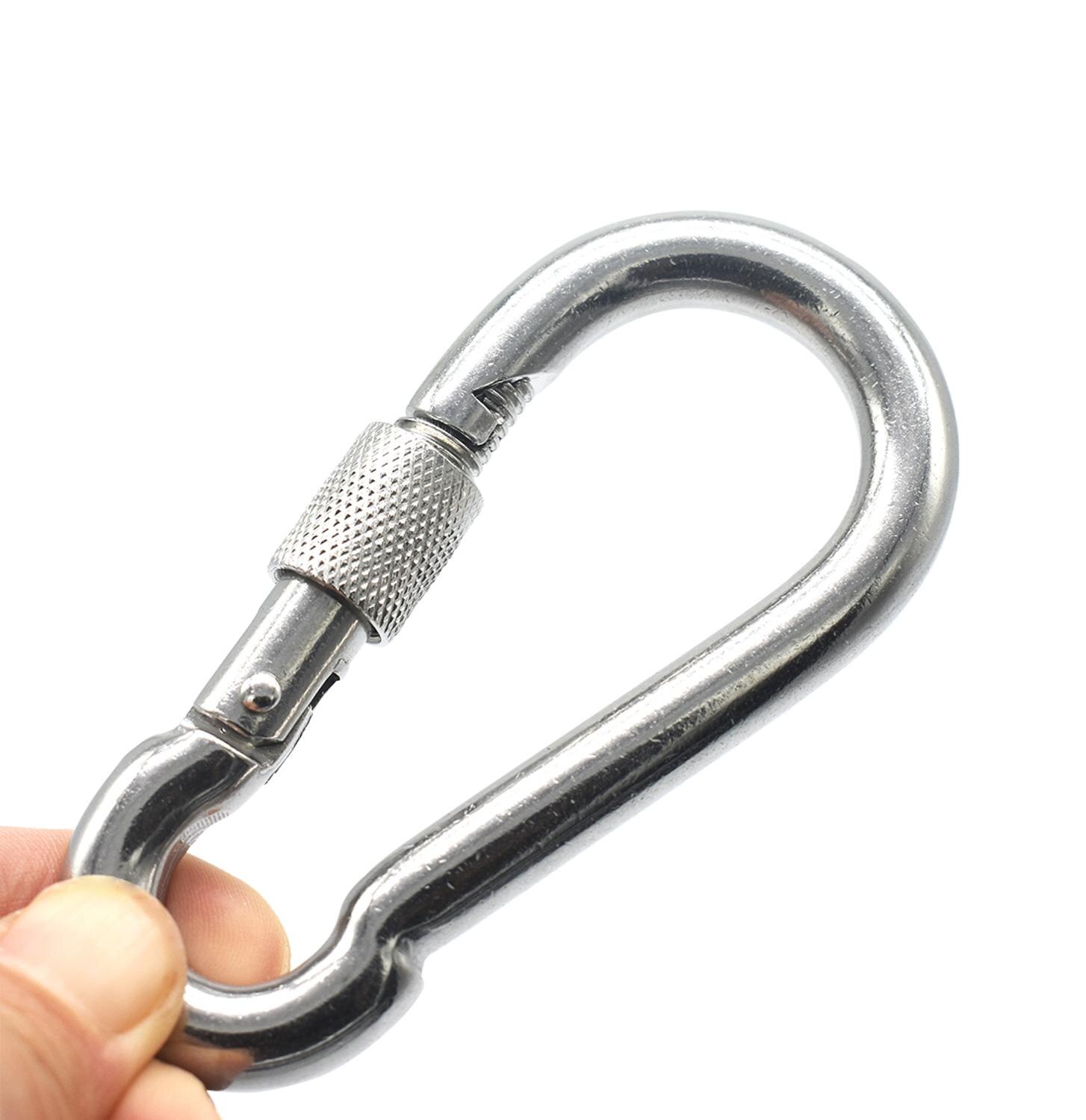 4 inch 10mm Stainless Steel Heavy Duty Carabiner C... – Vicedeal