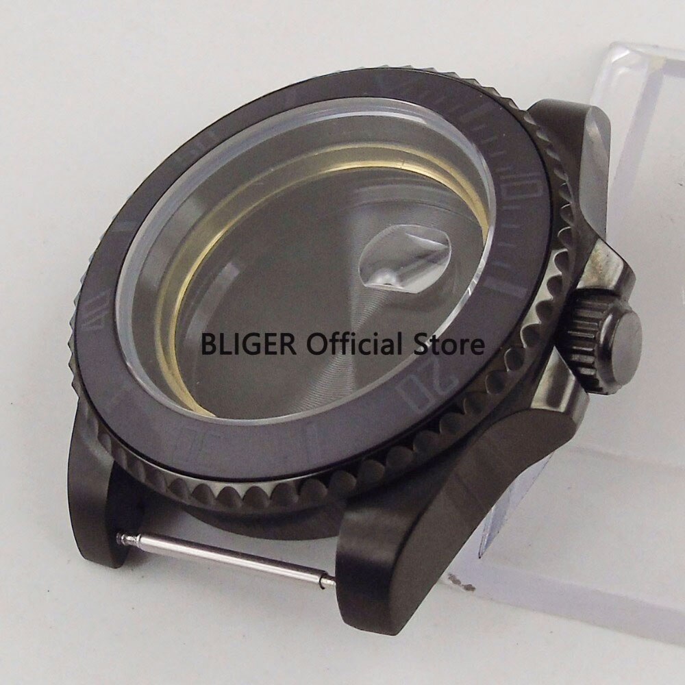 BLIGER 40mm black brushed ceramic bezel Sapphire G... – Grandado