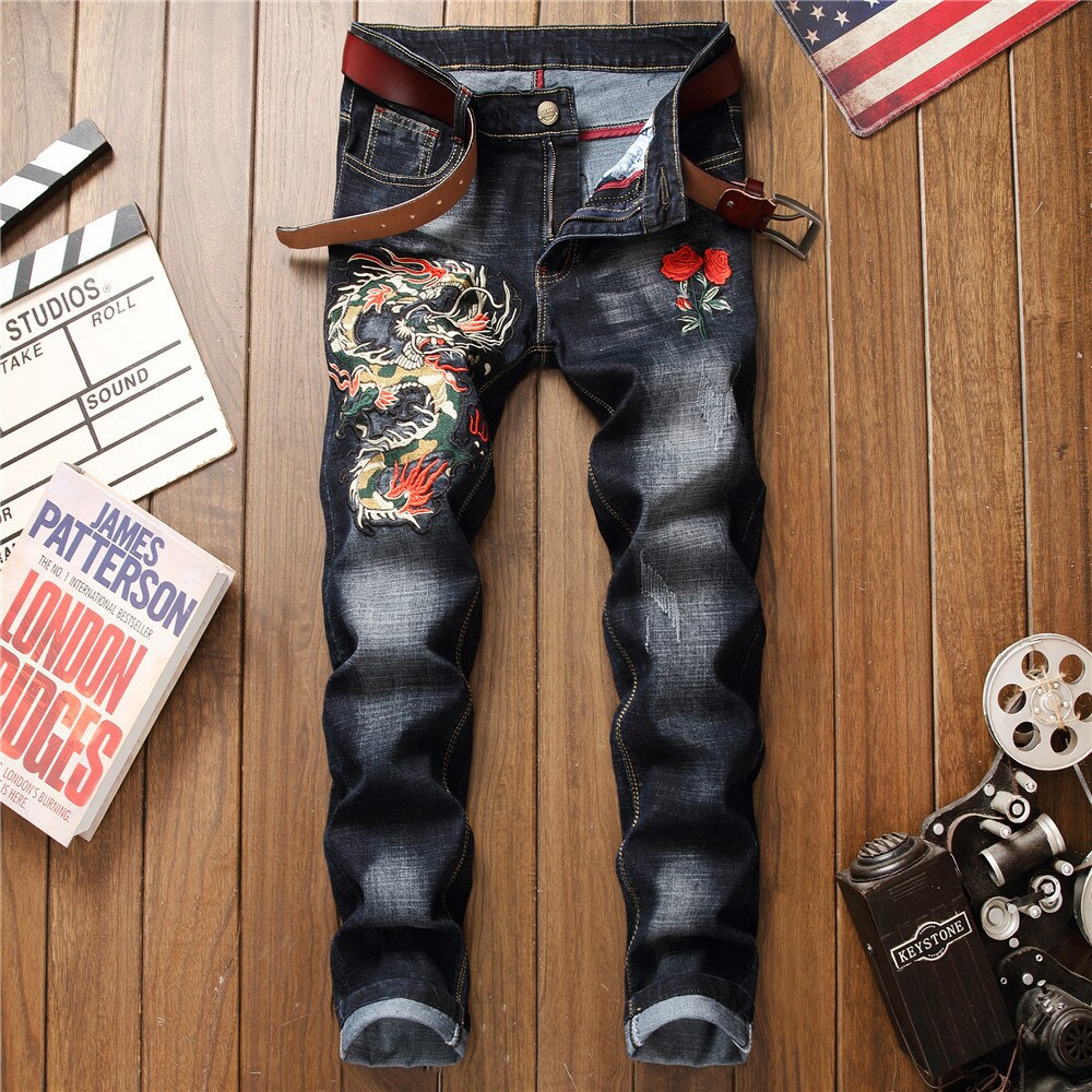 Summer mens Nostalgic jeans soft hole men's trendy... – Vicedeal