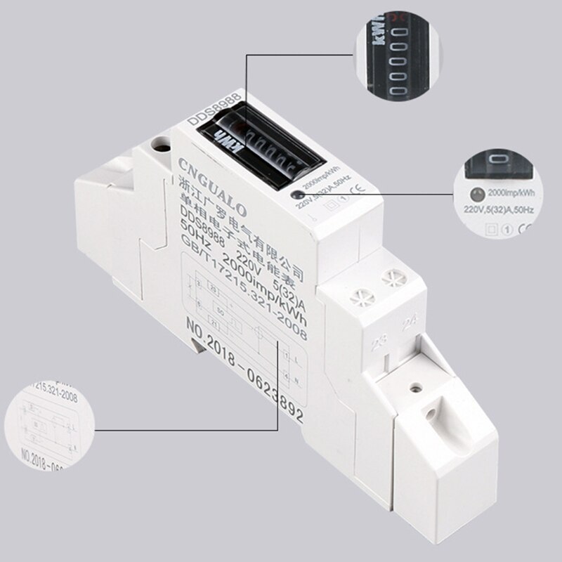 CE Home Power Meter High Precision Watt Meter Sing... – Grandado