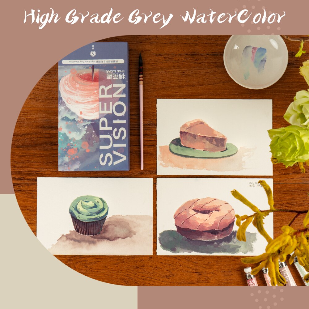 Super Vision Watercolor Paint 10 Colors 8ml Tube S... – Vicedeal