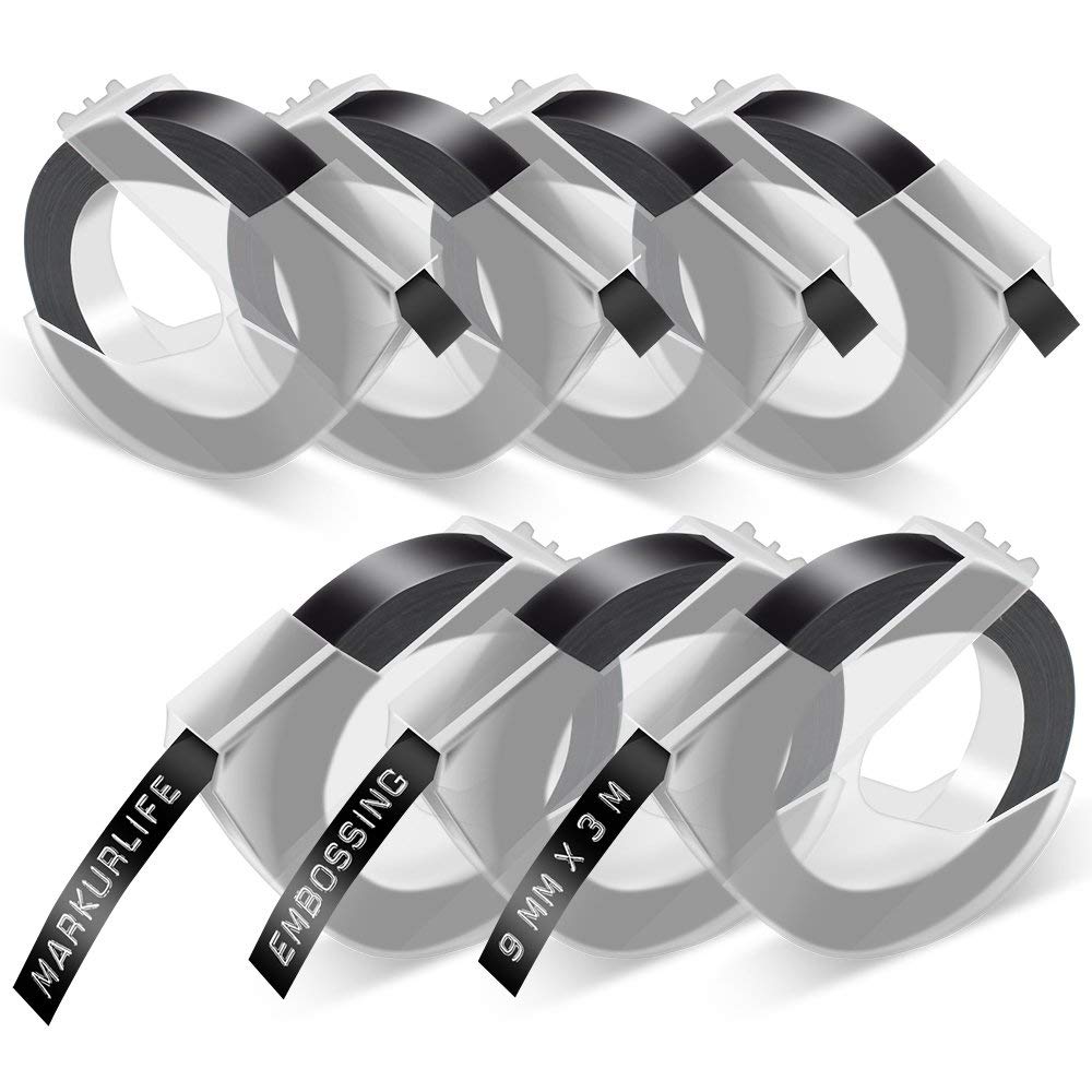 7 pack kompatible til dymo 3d prægning tape 9 mm*3... – Grandado