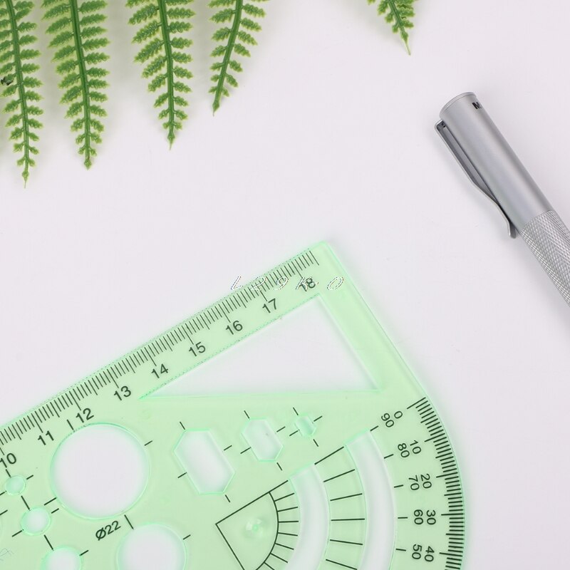 Green Geometric Template Ruler Drawing Tools Mappi... – Vicedeal