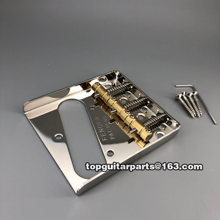 Nickel Vintage Guitar Bridge For TELE Guitar Brass... – Grandado