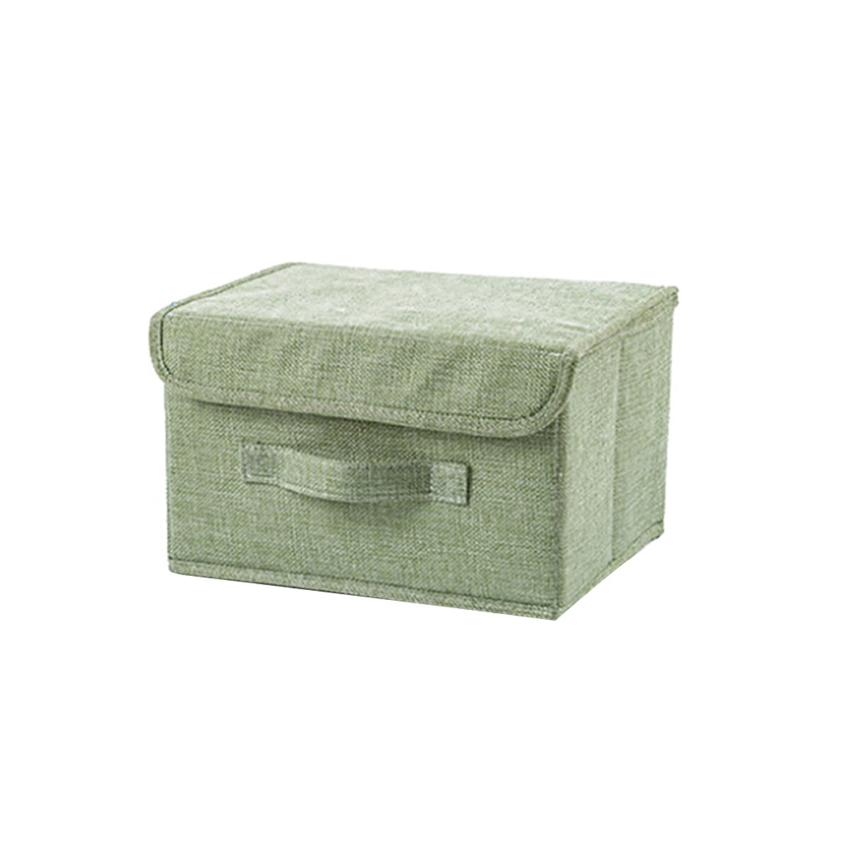 Linen Fabric Foldable Storage Basket Box with Lid ... – Grandado