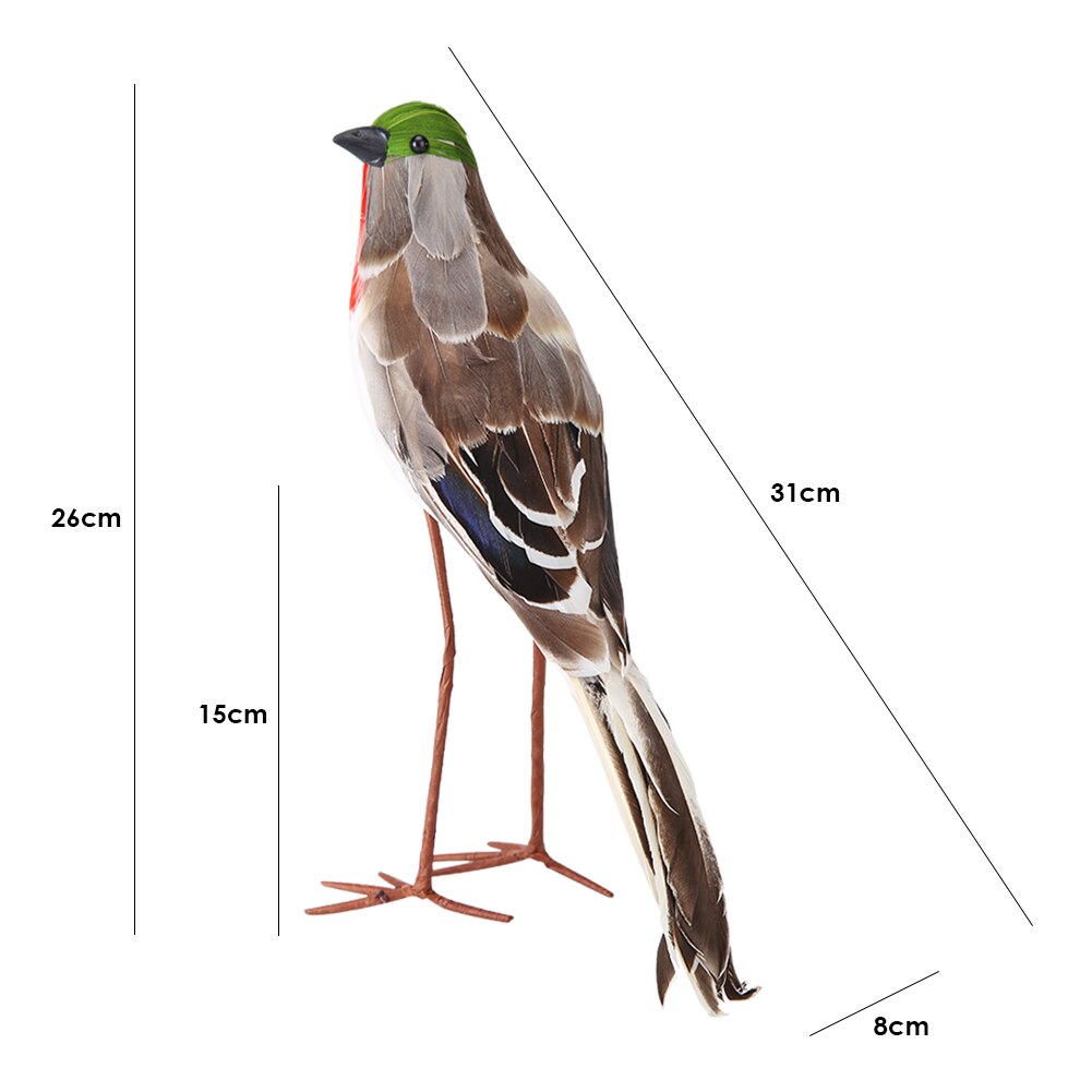Unique Simulation Feather Birds Landscape Garden D... – Vicedeal