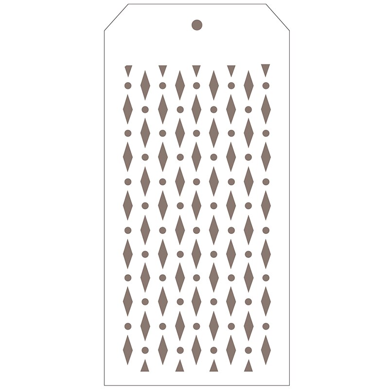 Prismatic Pattern Label Tag Plastic Stencil for Sc... – Grandado