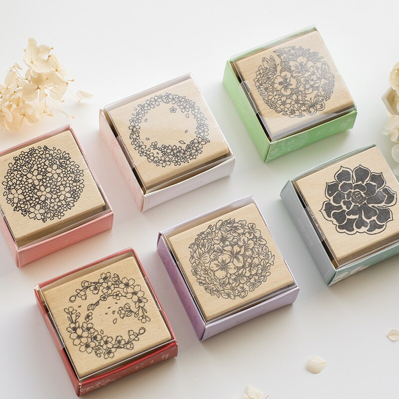 Beautiful Blooming Flowers decoration stamp Vintag... – Vicedeal