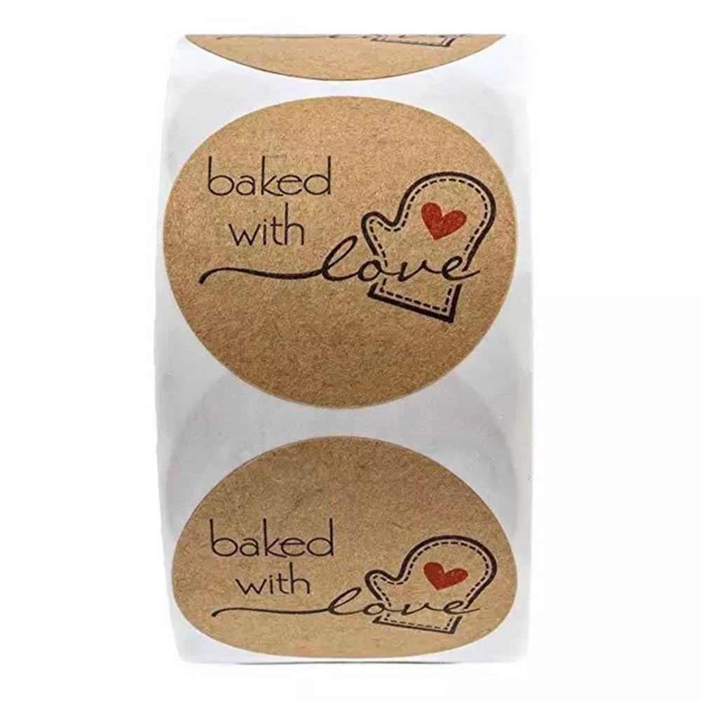 500PCS Round Labels Handmade Kraft Paper Packaging... – Vicedeal