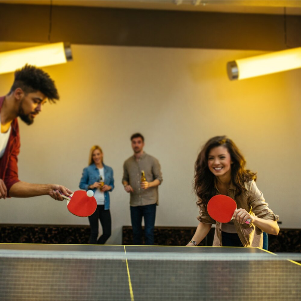 Ping Pong Paddles Table Tennis Rackets 2 Long Hand... – Grandado