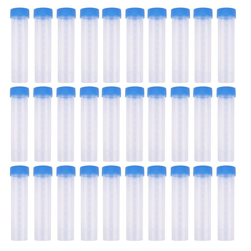 30pcs 50ml Vial Storage Container Test Tubes for L... – Grandado