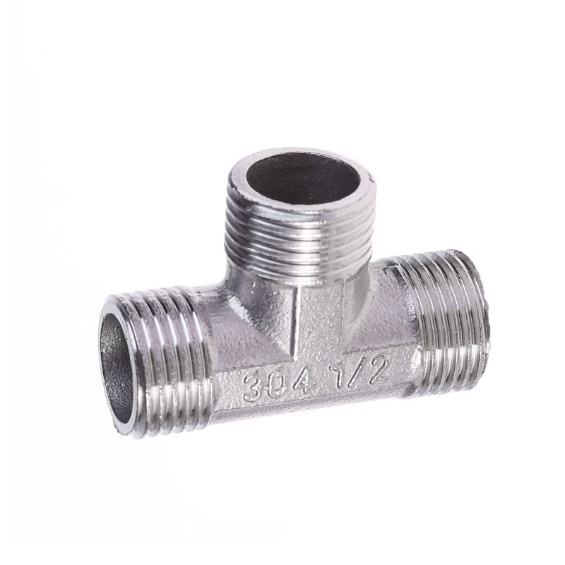 G1/2\" Tee 3 Way Plumping Pipe Fittings Stainless ... – Vicedeal