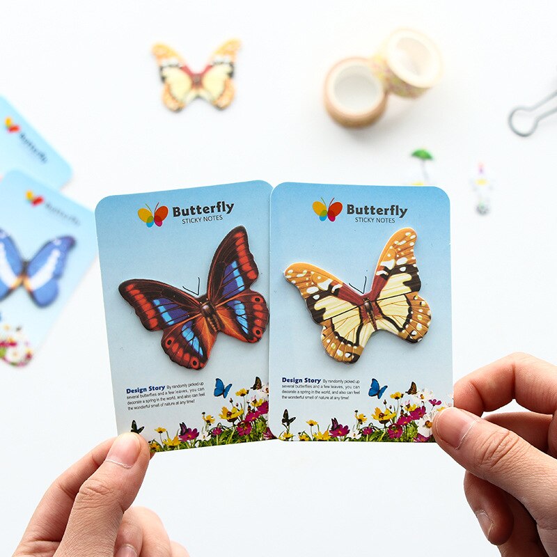 Korea Stationery Butterfly Sticky Notes Post Plann... – Vicedeal