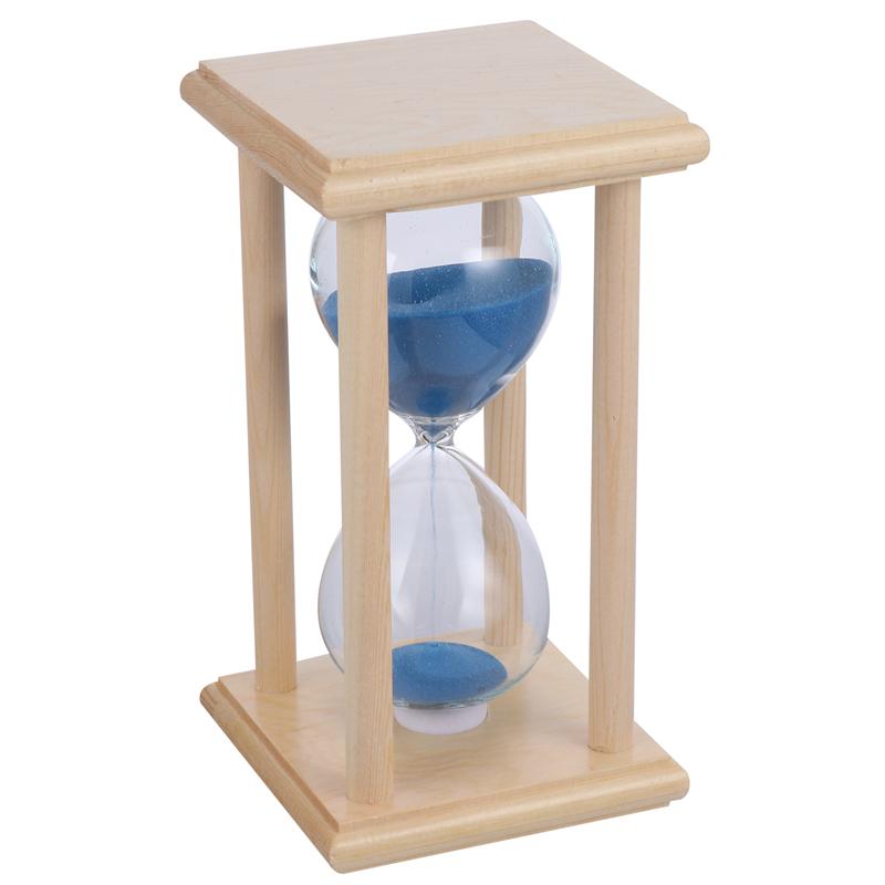 Transparent Glass Hourglass Timer 15 Minutes Woode... – Grandado