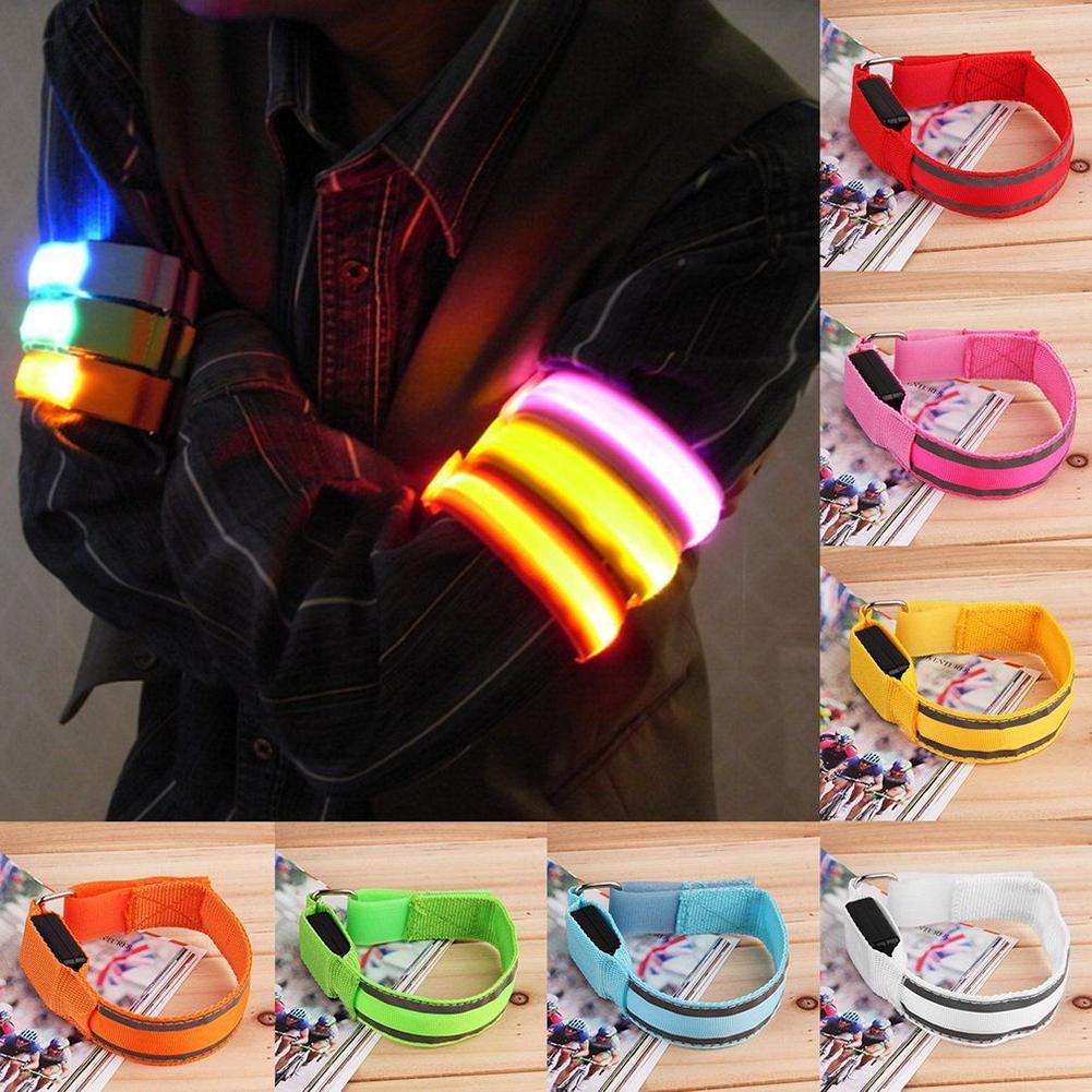 LED Night Sports Armband Flashing Arm Warmer Belt ... – Grandado