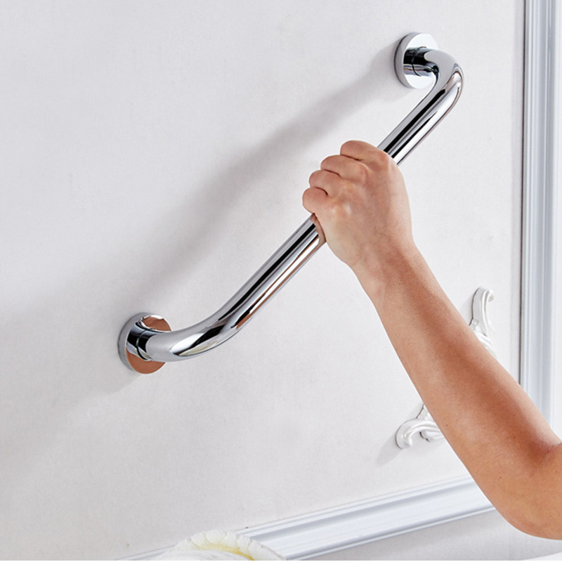 Chrome finish straight copper bathroom handrails g... – Grandado