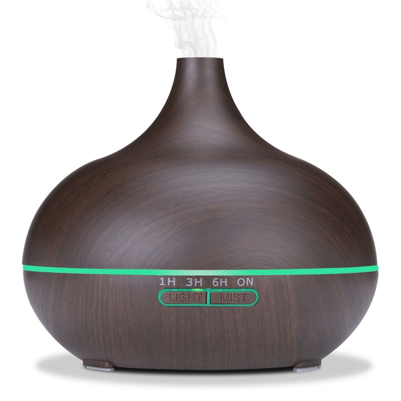 550ml Aromatherapy Essential Oil Diffuser Wood Gra... – Vicedeal