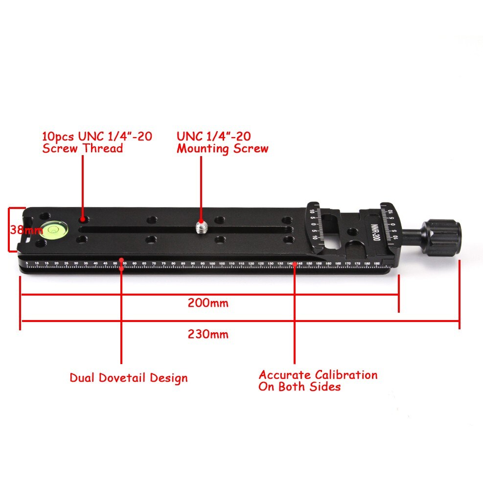 200Mm Nodal Slide Macro Rail Plaat Metalen Quick R... – Vicedeal