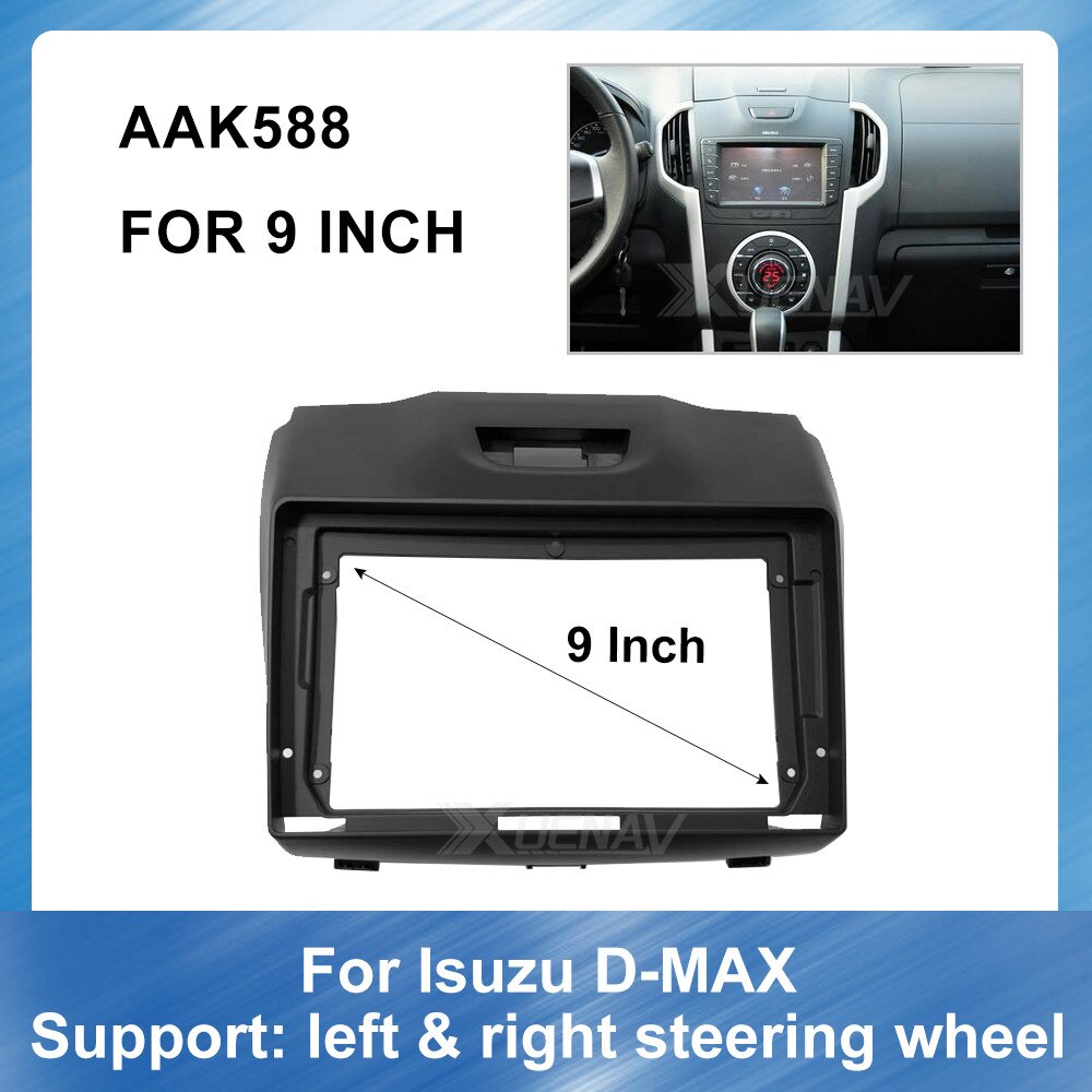 9 Inch Car Radio Fascia Frame Dash Panel for Isuzu... – Grandado
