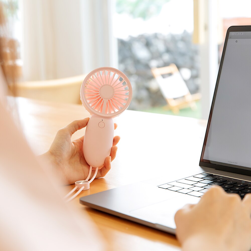 Handheld Fans 4 Blades USB Charging Five-speed Adj... – Grandado