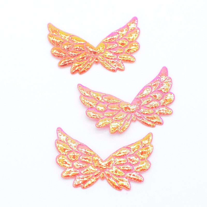 50Pcs/lot Glitter AB Colors Angel Wing Appliques D... – Grandado