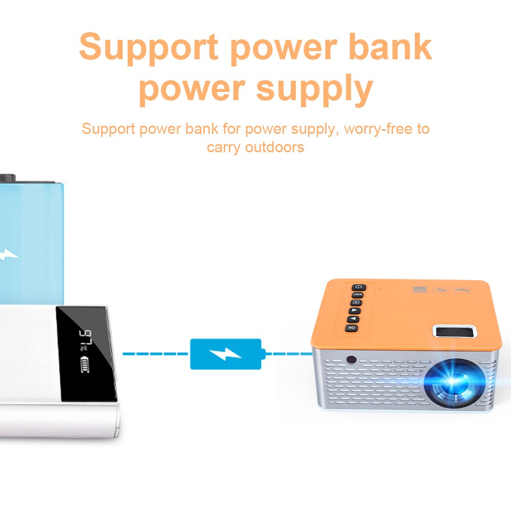 Update Mini Portable UC28D projector 500LM Home Th... – Grandado