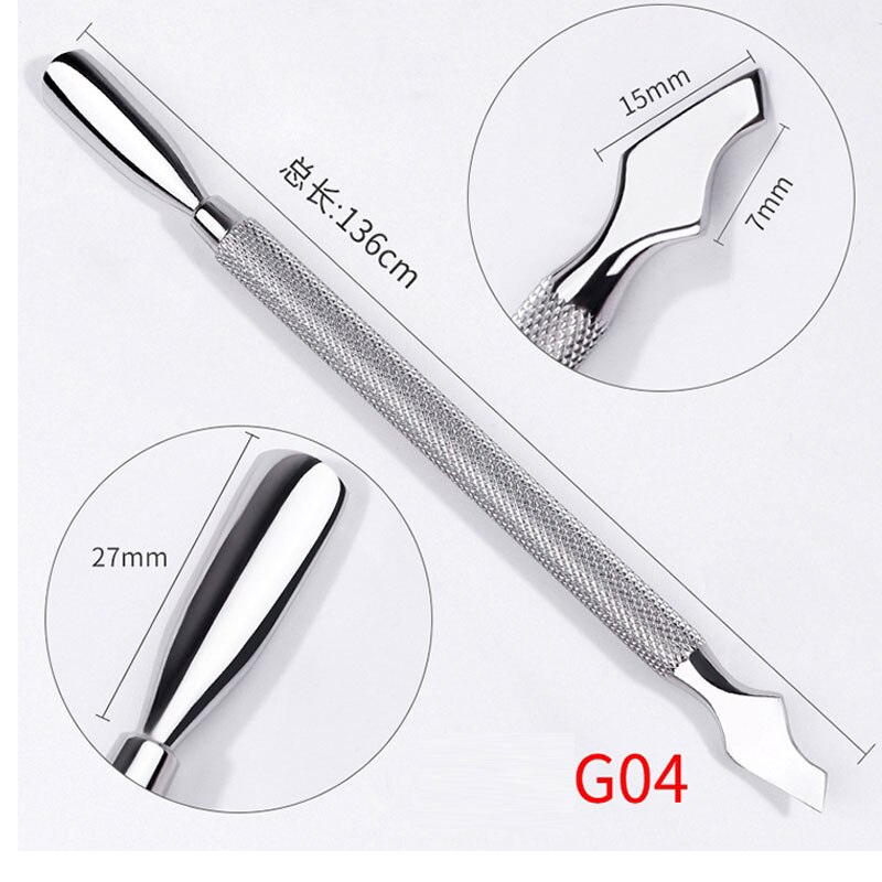 Rvs Double-Ended Cuticle Pusher Dode Huid Remover ... – Grandado
