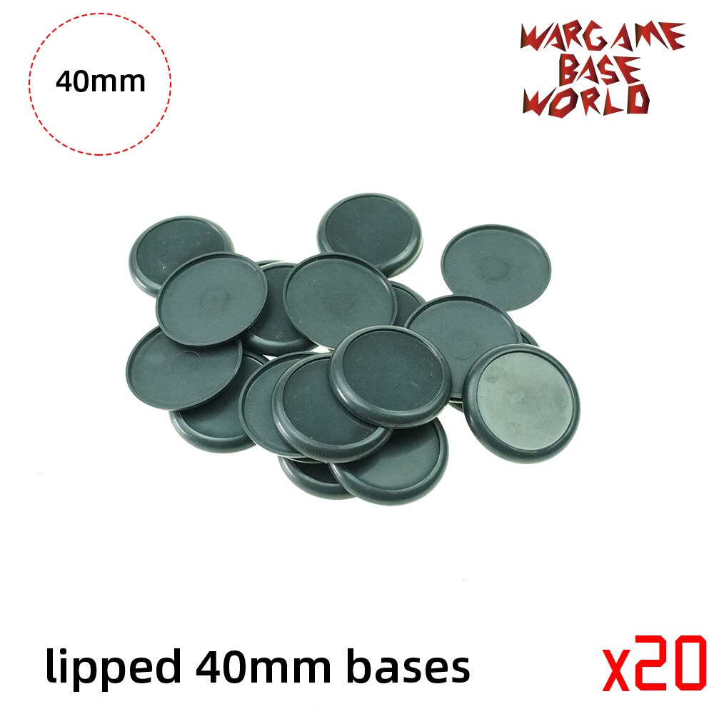 40mm Plastic lipped bases tafel games model bases – Vicedeal