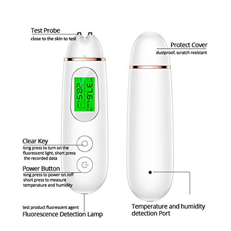Digital Precision Skin Oil Content Analyzer Skin T... – Grandado