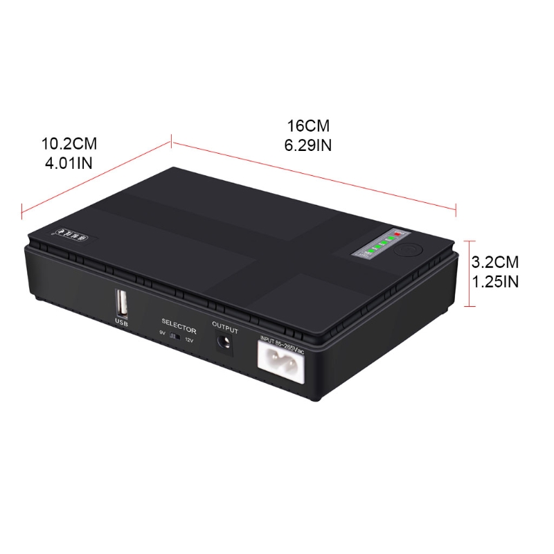 5V/9V/12V Uninterruptible Power Supply for WiFi, R... – Grandado