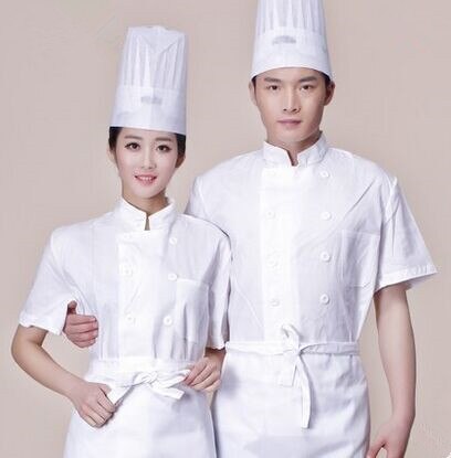 short sleeve chef uniform summer chef clothing whi... – Grandado