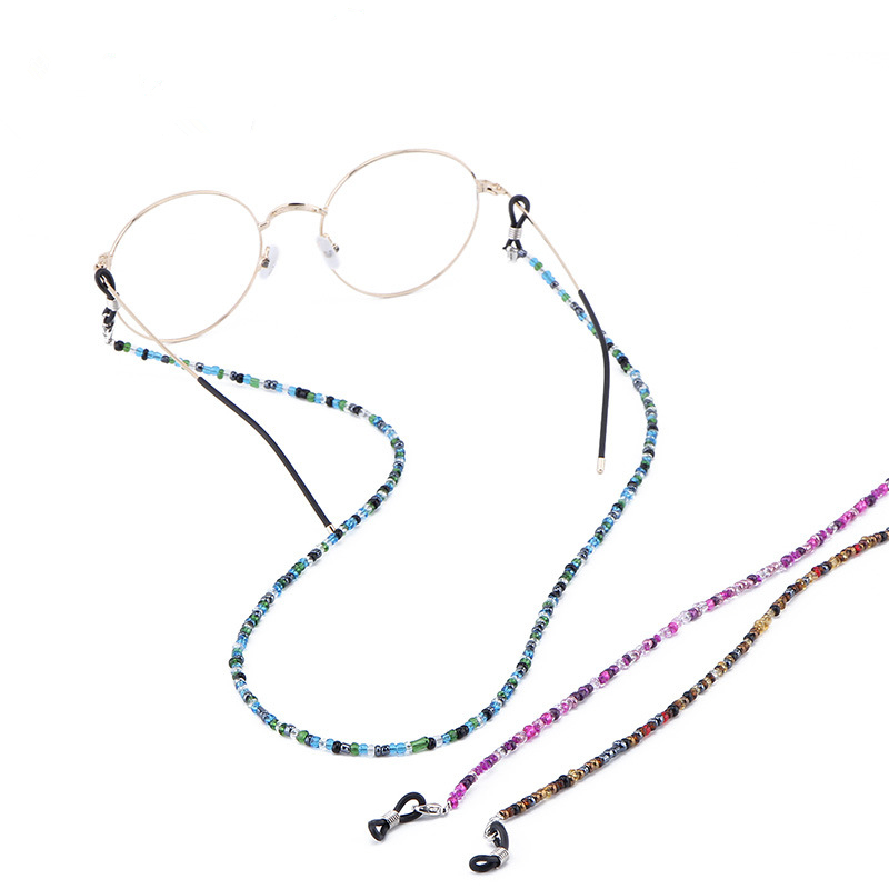 High End Eyeglass Chain Colorful Glass Beads Chains Anti Slip Eyewear Cord Holder Sunglasses