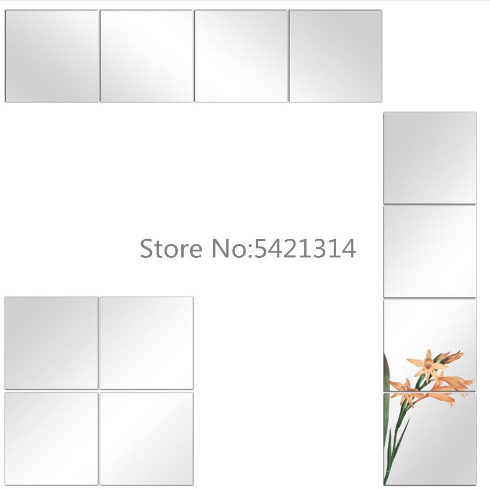 Dressing mirror 4Pcs 12 in Splicing mirror Framele... – Grandado