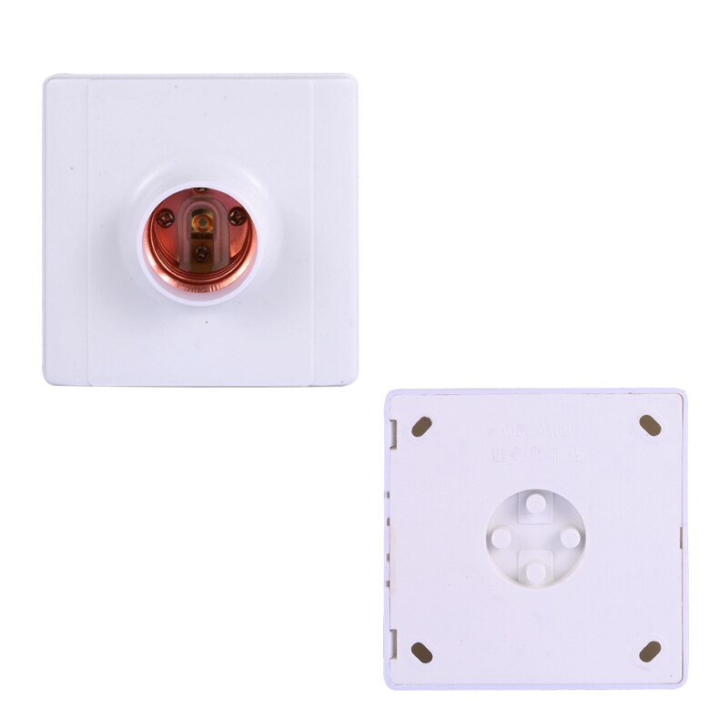 E27 Socket Lamp Holder Square Round Bulb Lamp Base... – Grandado