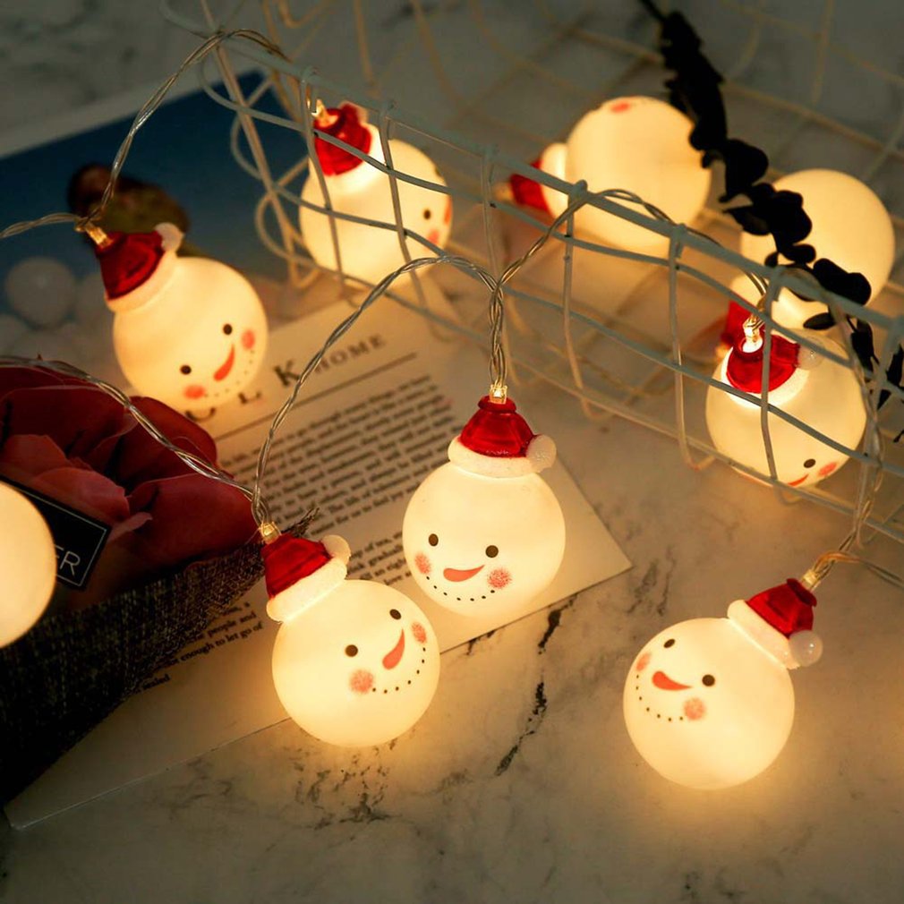 Christmas Snowman String Lights Decoration String ... – Grandado