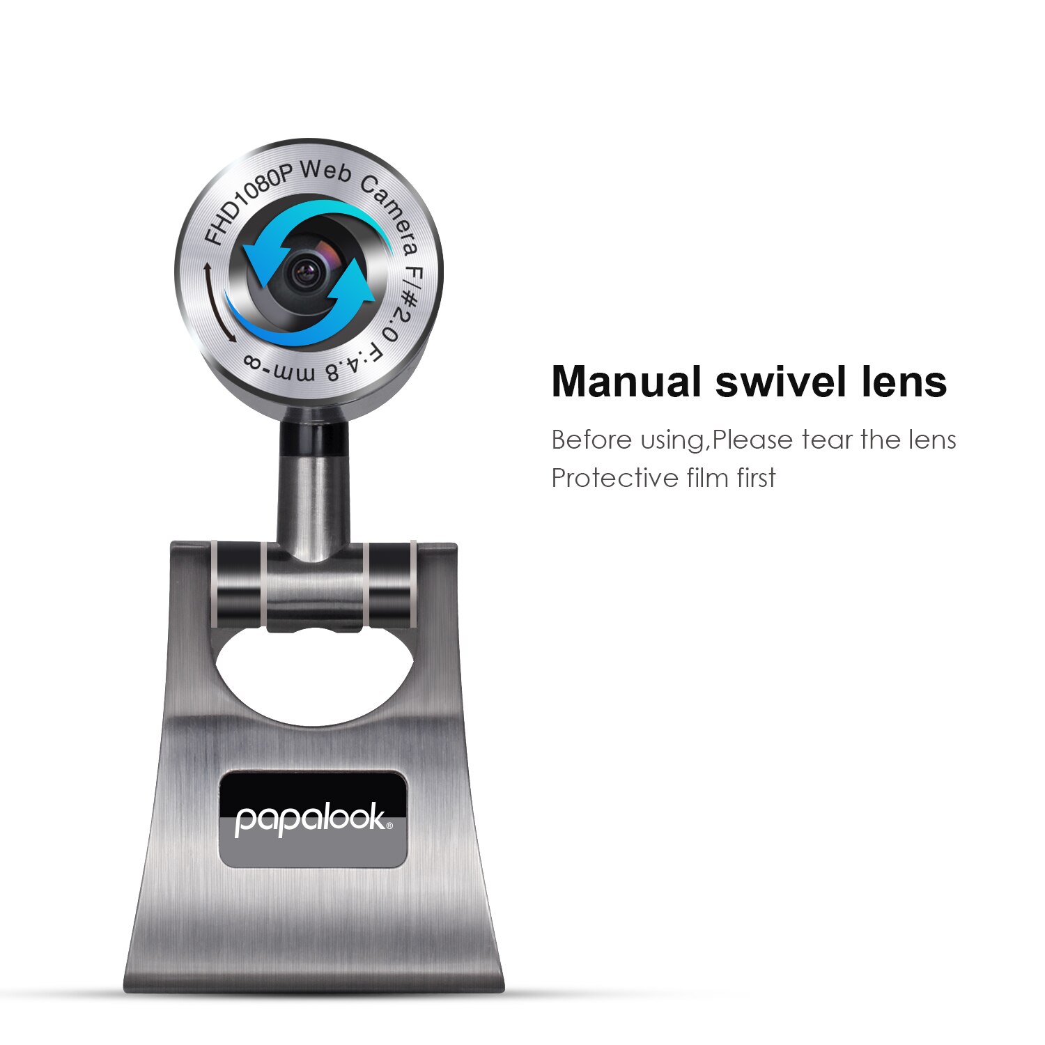 Full HD 1080P Webcam, PAPALOOK PA150S 30FPS Metal ... – Grandado