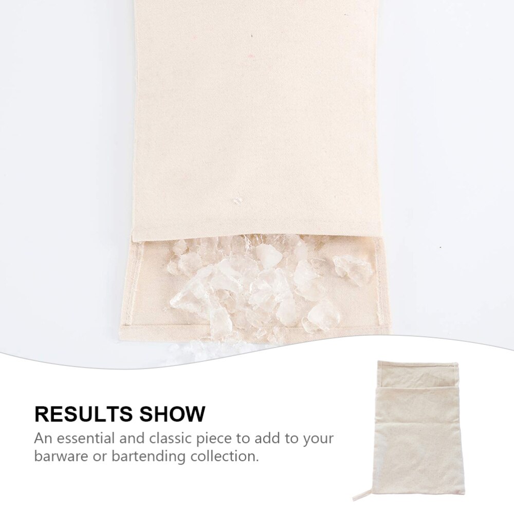 Reusable Canvas Ice Bag Bar Dried Ice Crushing Bag... – Vicedeal