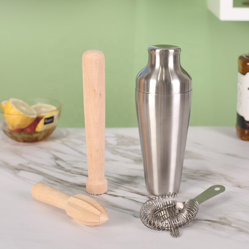 4pcs bar cocktail bartender mixer kit home wine ac... – Grandado